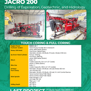 Jacro 200: Solusi Terbaik untuk Pengeboran - Bima Shabartum Group
