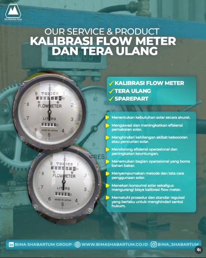 Kalibrasi Flow Meter Solar Industri - Bima Shabartum Group